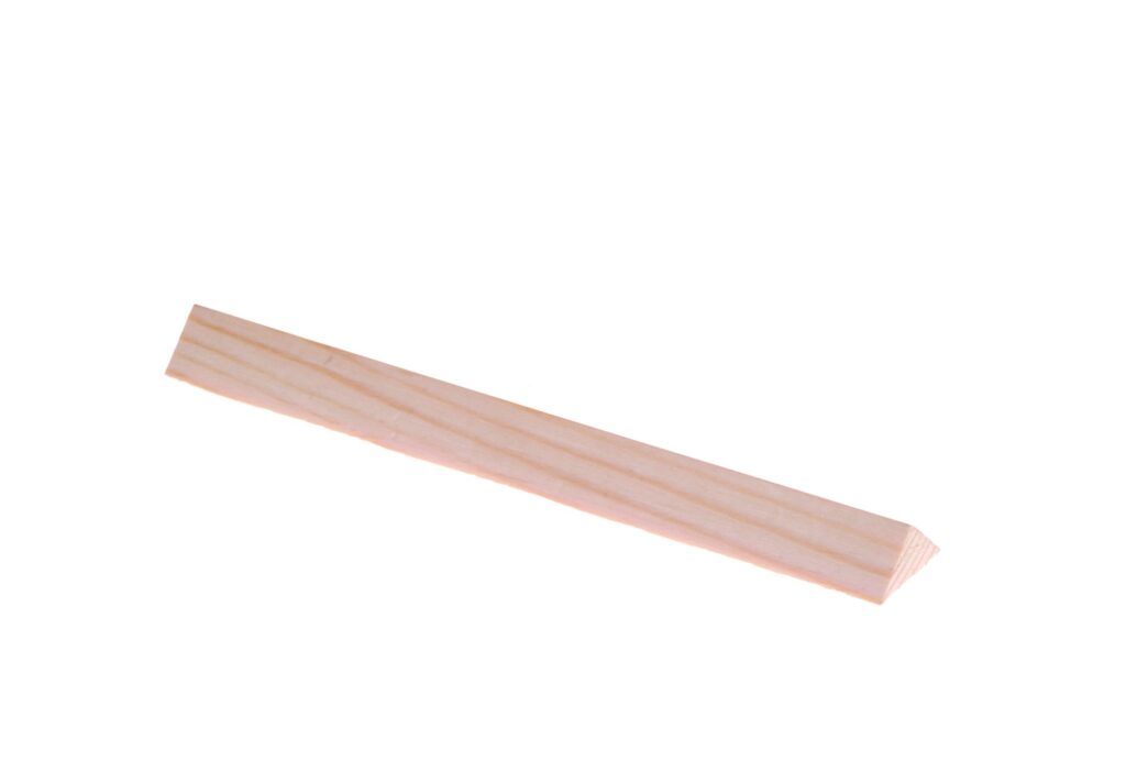 Triangular moulding knotless pine 15x15x1000 untreated | Maler